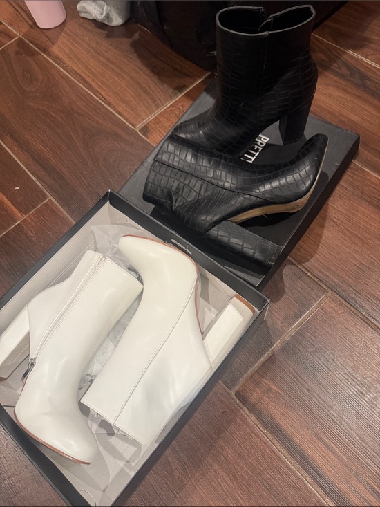 PrettyLittleThing | Shoes | 2 Plt Heel Boots | Poshmark